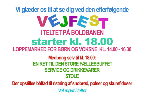 Vejfest - Grundejerforeningen Gartnervænget Ry
